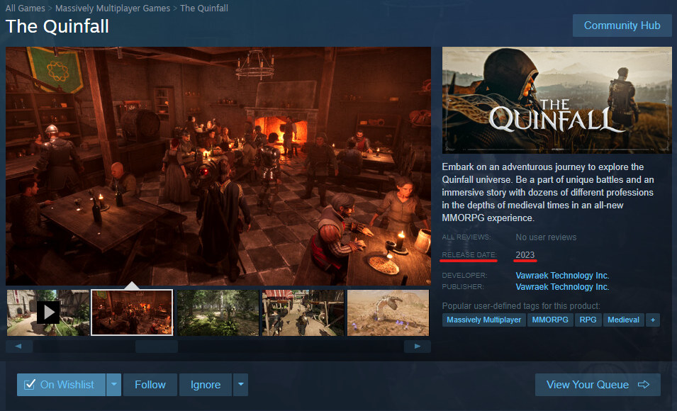 Quinfall - An Upcoming Sandbox MMORPG - TRN Checkpoint